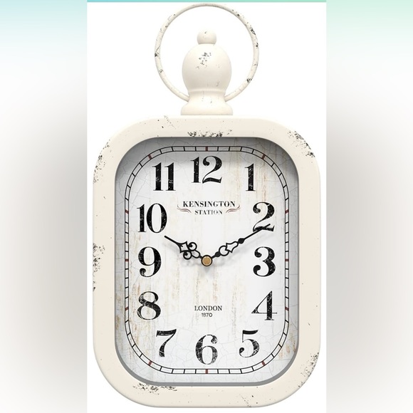 Menterry | Wall Decor | New Menterry Small Rectangle Wall Clock White ...